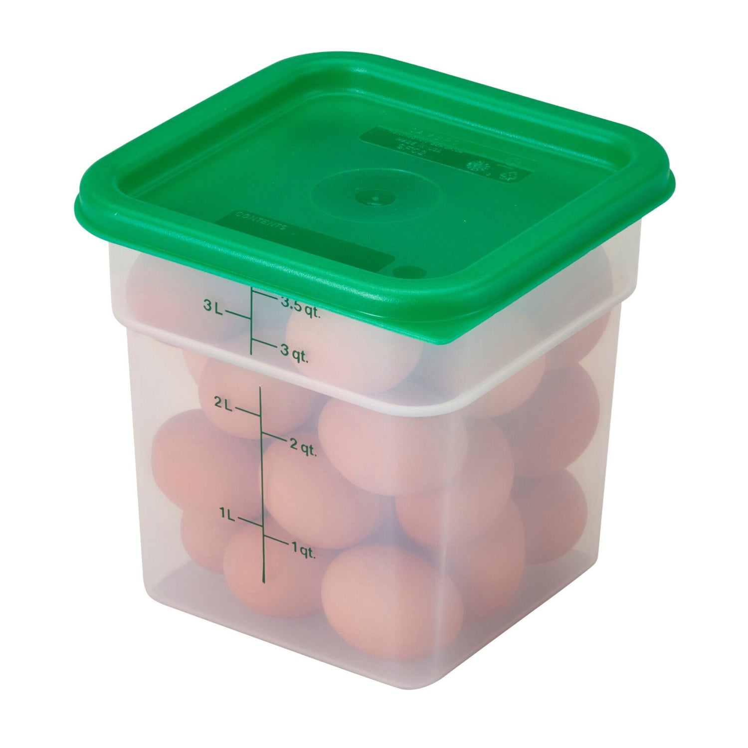 (6 stk.) CAMBRO | CAMSQUARES® - Beholder - 3,8 liter - Transparent