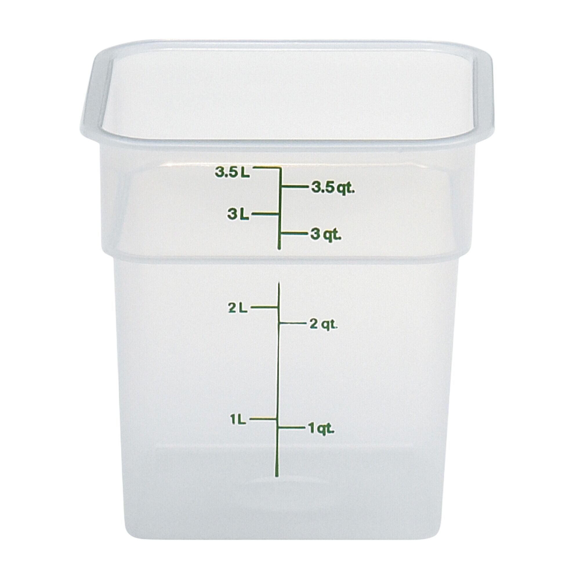 (6 stk.) CAMBRO | CAMSQUARES® - Beholder - 3,8 liter - Transparent