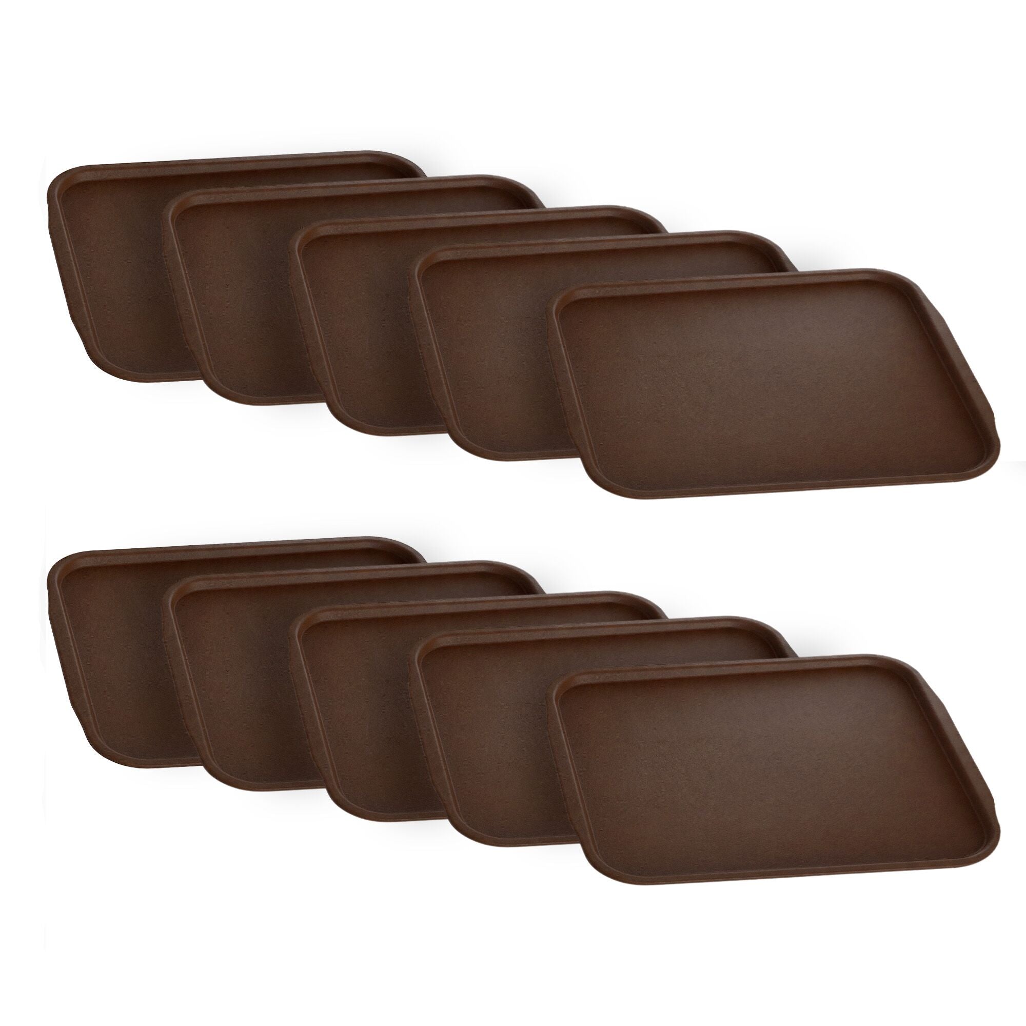 Cafeteria bakke 460 x 460 mm - brun