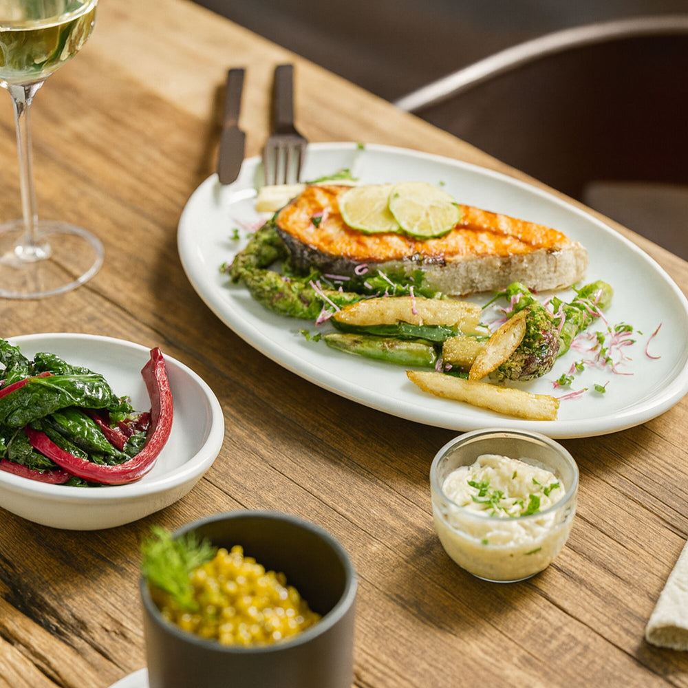 (6 stk.) WMF | SYNERGY - Tallerken - oval - 210x120mm